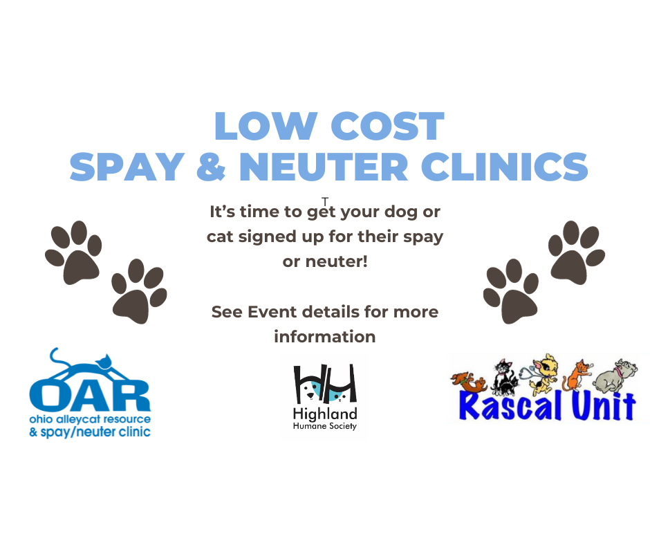 Spay/Neuter Clinic | Highland Humane Society